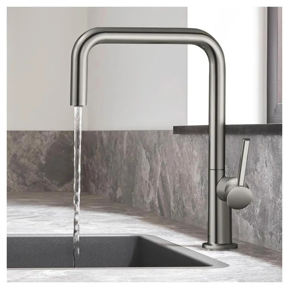 Hansgrohe M54, dřezová baterie Talis, vzhled nerezový 72806800