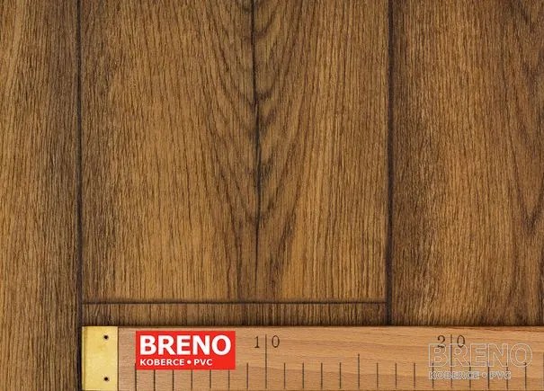 Breno PVC AMBIENT Antique Oak 26M – tmavé dřevo, šíře 400 cm