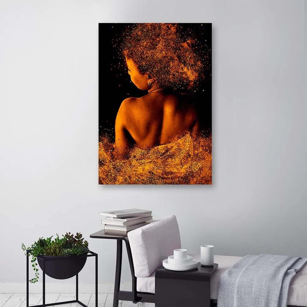 Gario Obraz na plátně Mladá žena ve zlatém prachu Rozměry: 40 x 60 cm