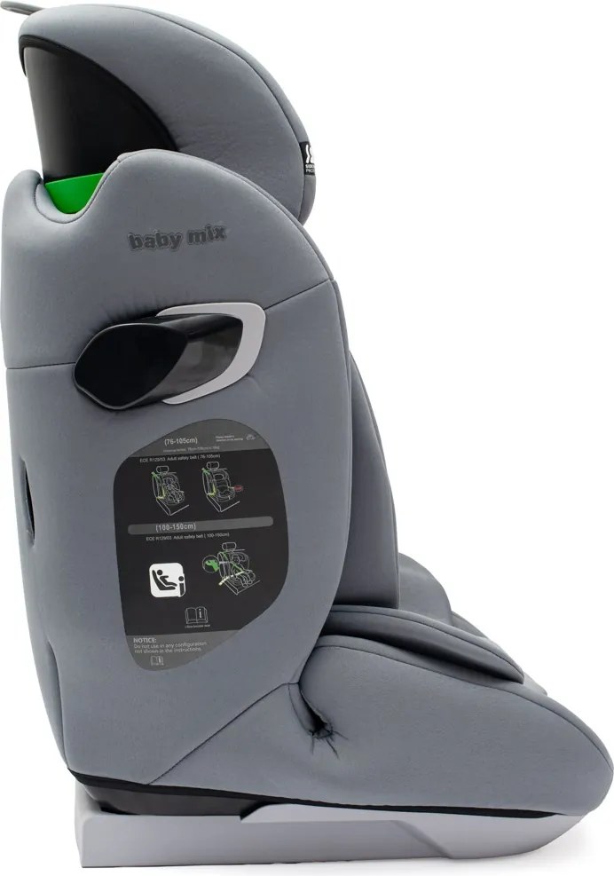 Autosedačka BABY MIX HERO PRO I-SIZE grey 2025