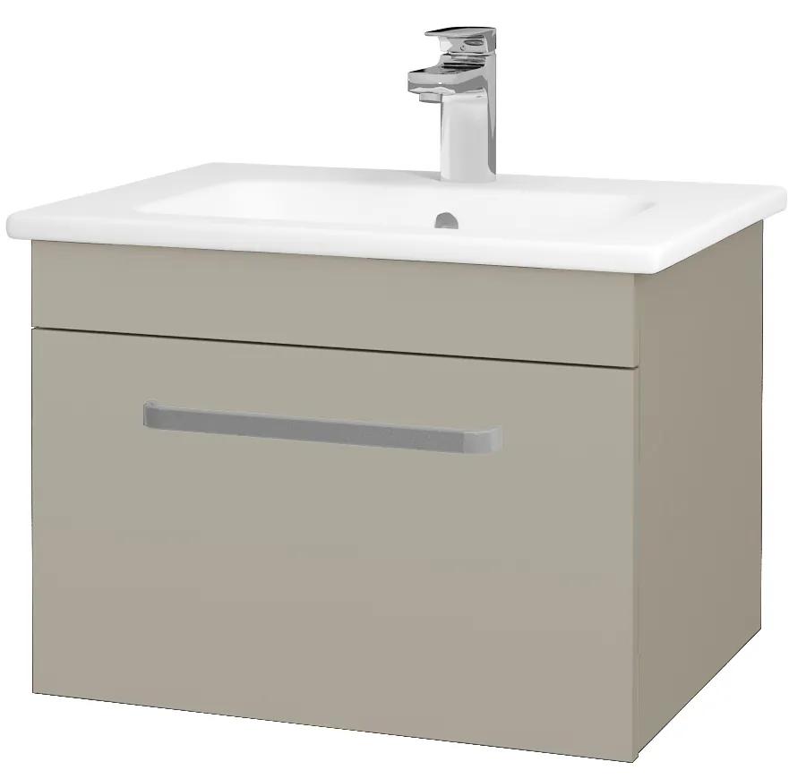 Dřevojas Koupelnová skříň ASTON SZZ 60 Varianta: N01 Bílá lesk / Úchytka T05 / D05 Oregon