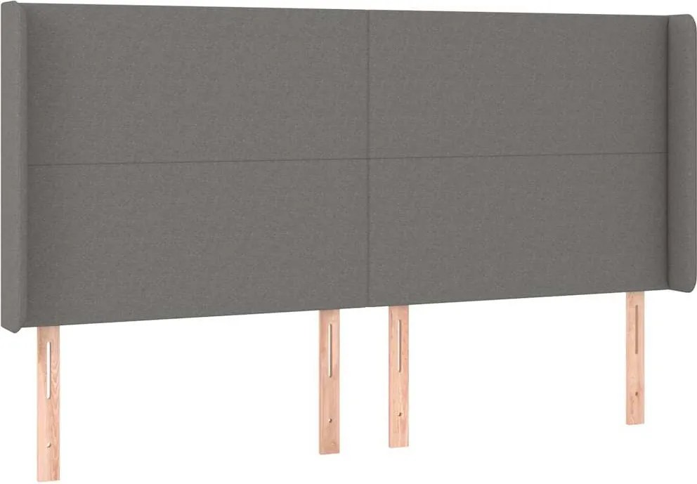 Box spring postel s matrací tmavě šedá 180x200 cm textil 3131850