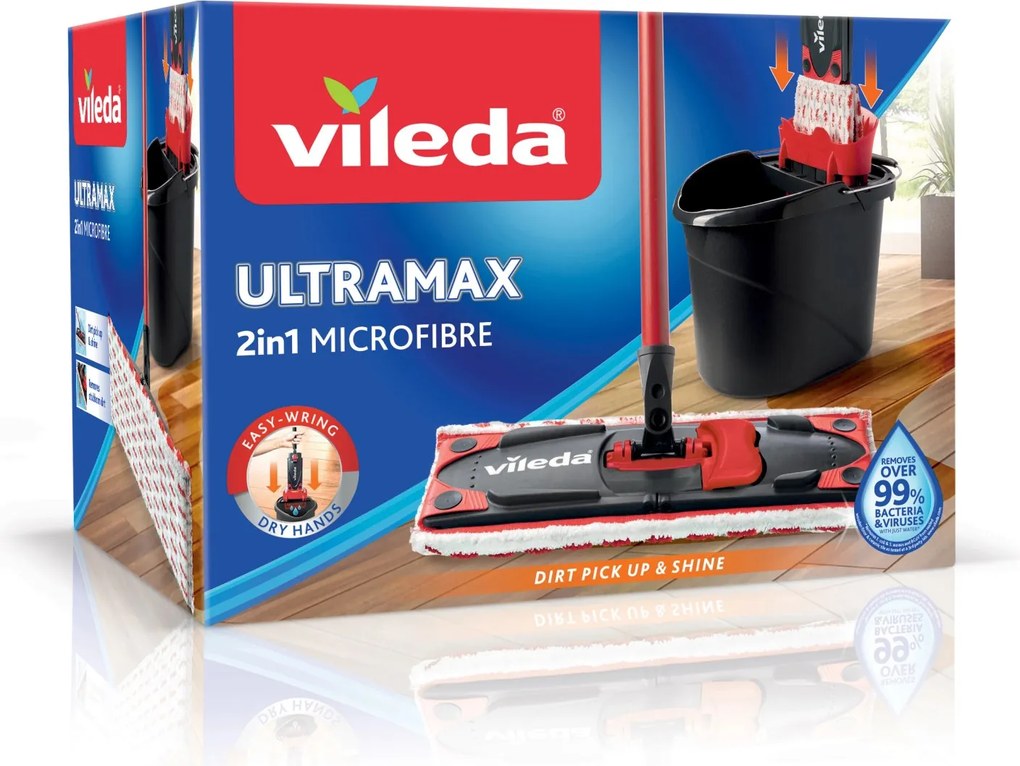 Vileda Sada plochého mopu s kbelíkem Ultramax 2v1 Complete Set Box