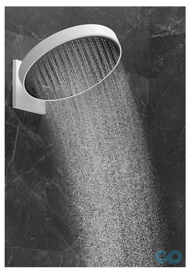 Hansgrohe Rainfinity - Horní sprcha 360 3jet s připojením na stěnu, kartáčovaný černý chrom 26234340