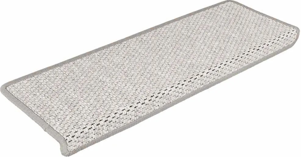 Samolepicí rohože na schody Sisal-Look 30 ks 65x21x4 cm Platina 3365882