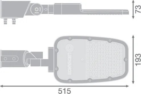 Svítidlo veřejného osvětlení LEDVANCE STREETLIGHT AREA SMALL RV20ST LED 65W/730 3000K 8450lm