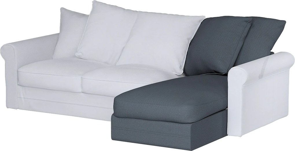 Potah na sekční lehátko Grönlid barva modrá látka pletený vzor