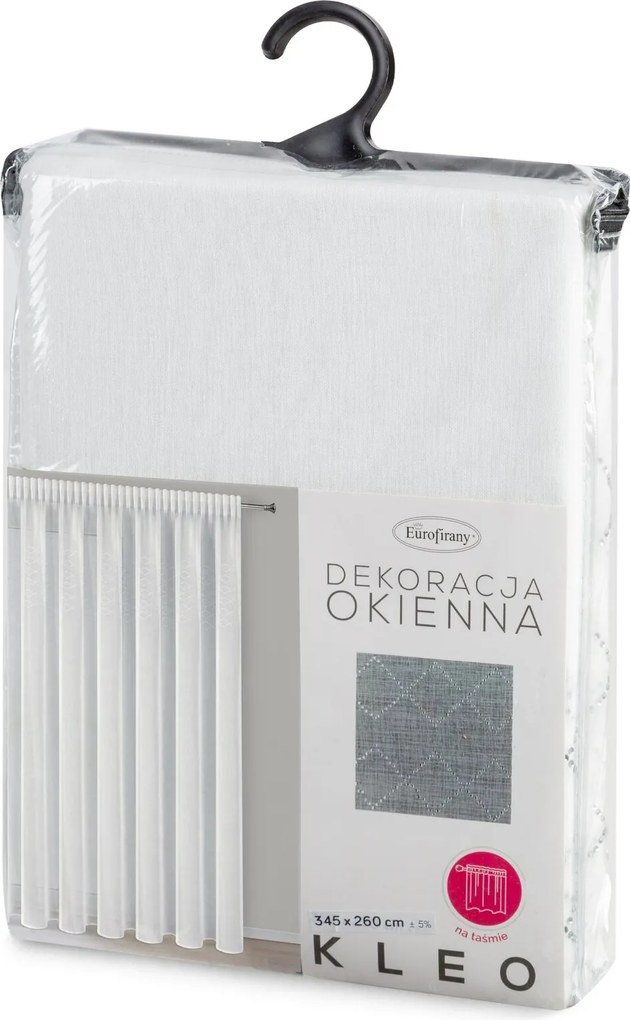 ZÁCLONA NA PÁSCE KLEO 350X270 CM BÍLÁ