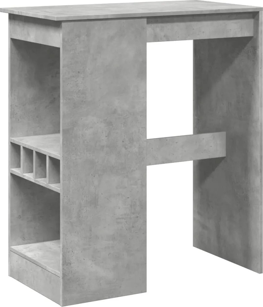 vidaXL Barový stůl s regály 90 x 47,5 x 103,5 cm kompozit [854337] Barva: dub sonoma