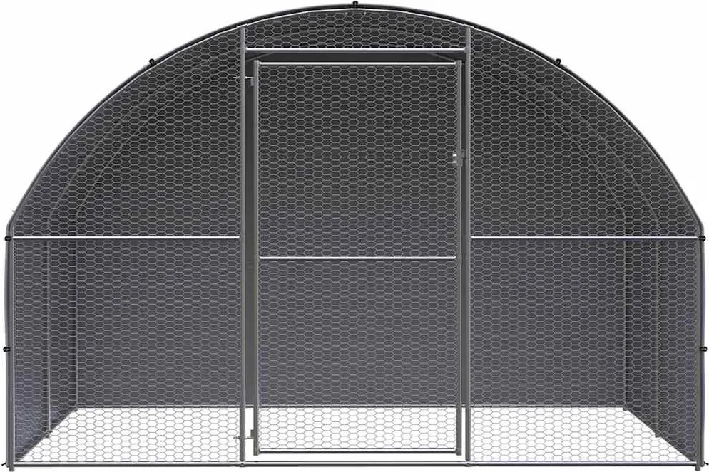 Venkovní klec pro kuřata 3 x 2 x 2 m pozinkovaná ocel 3095472