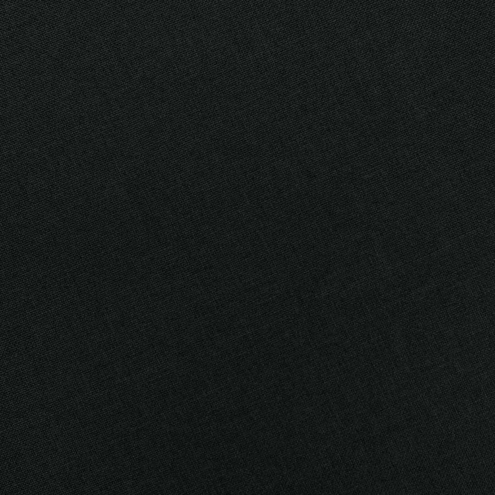 Křeslo s podnožkou černé textil 320153