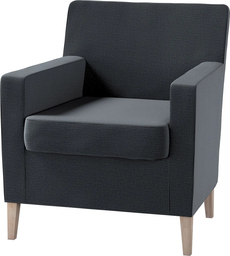Potah na křeslo IKEA Karlstad barva šedá látka sametová