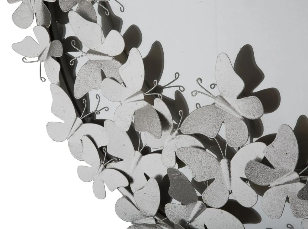 Stříbrné nástěnné zrcadlo Mauro Ferretti Lavim 74x4x75 cm