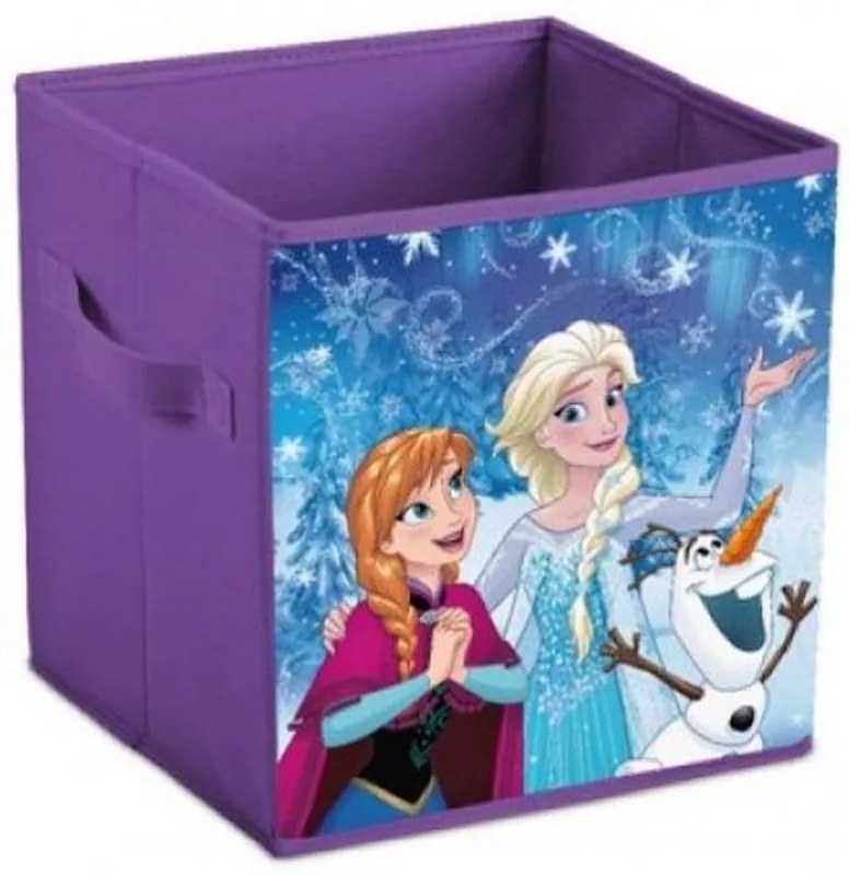 Eli · Úložný box na hračky Ledové království - Anna, Elsa a Olaf - 28x28x28 cm