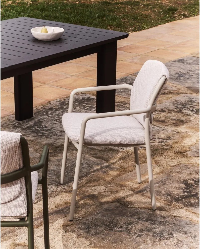 Béžová polstrovaná zahradní židle Linosa – Kave Home