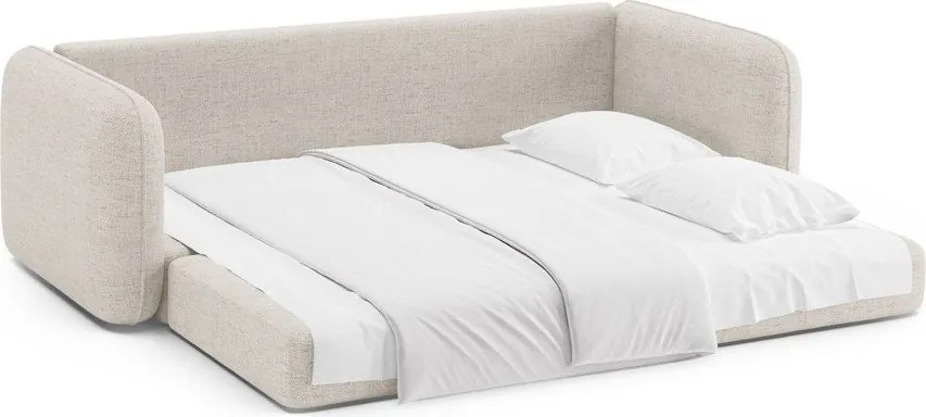 Krémová rozkládací pohovka 225 cm Dormi – Micadoni