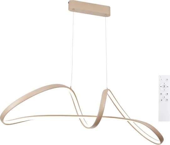 Brilagi-LED Stmívatelný lustr na lanku TWISTER LED/60W/230V 3000-6000K béžová+DO