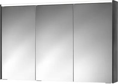 Jokey SPS-KHX 120 Zrcadlová skříňka - bílá/dřevěný dekor tmavý š. 120 cm, v. 74 cm, hl. 15 cm, 25101