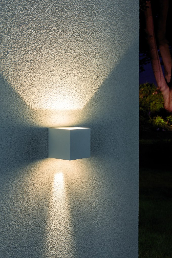 Paulmann 18001 Special Line Cybo, bílé nástěnné svítidlo s možností úpravy úhlu svícení, 2x3W LED 2700K, výška 8cm, IP65