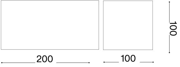 Ideal Lux - LED Venkovní nástěnné svítidlo ATOM LED/25W/230V IP54 antracit