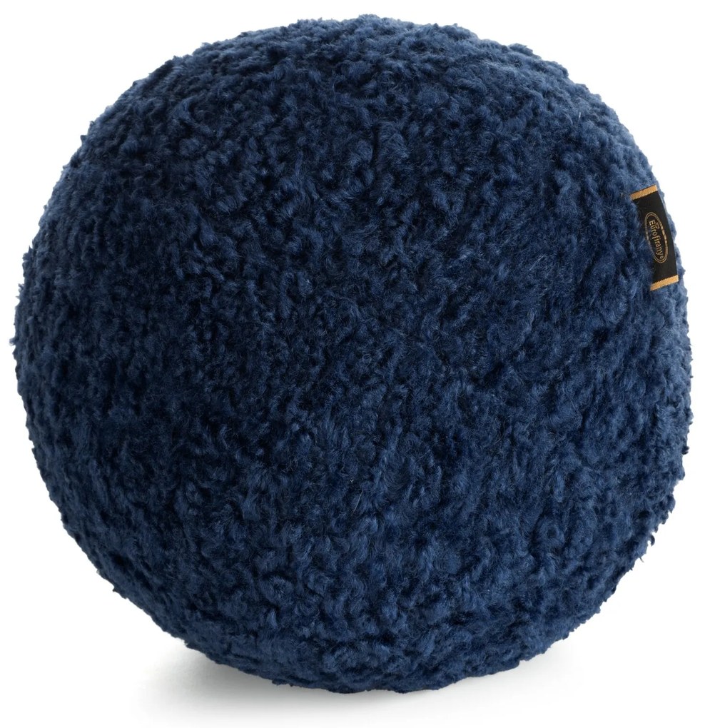 DEKORAČNÍ POLŠTÁŘ BUKLA09 (FI) 24 CM TMAVĚMODRÁ