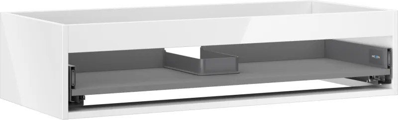 Mexen Box-A, závěsná skříňka 100 cm, 1 zásuvka, bílá lesklá, 91AX0-1000-235-1-00