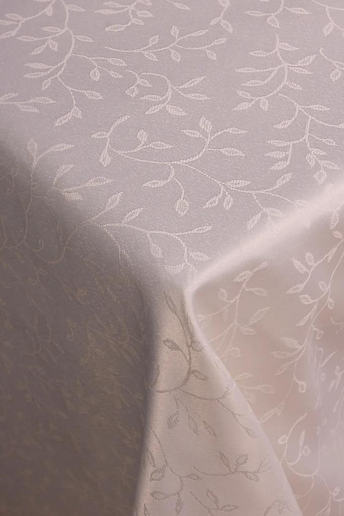 KONSIMO Béžový ubrus se vzorem, 140 x 220 cm