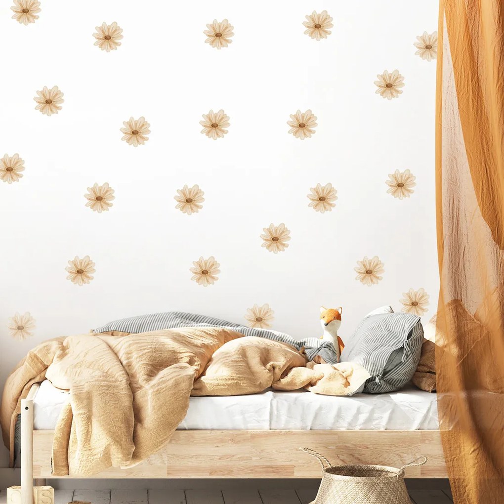Nástěnné samolepky SEDMIKRÁSKY do dětského pokoje BOHO