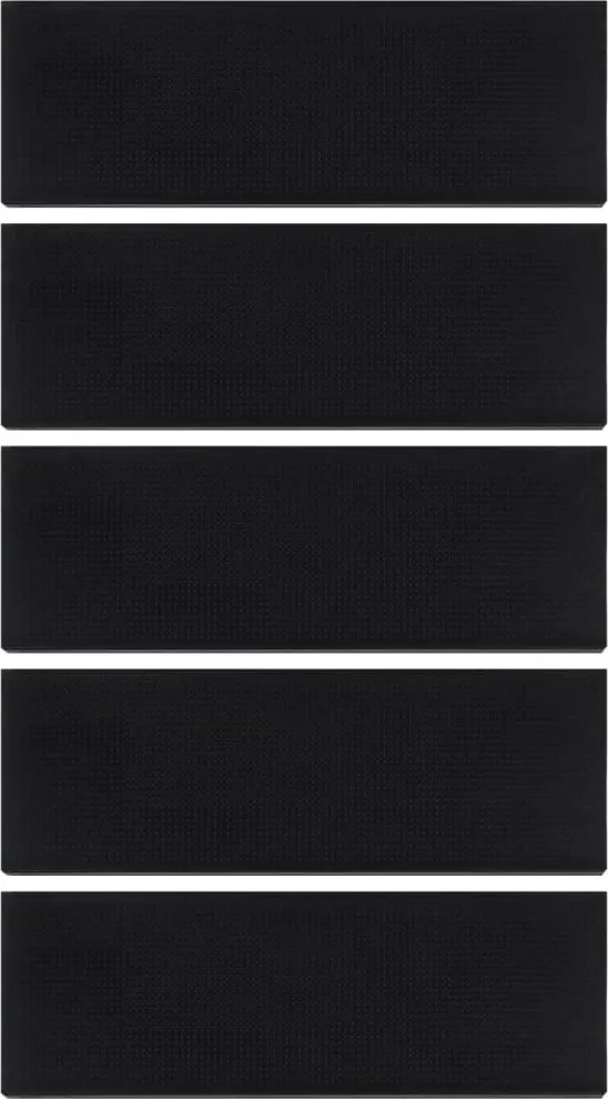 Nášlapy na schody 5 ks 25 x 75 cm guma 155640