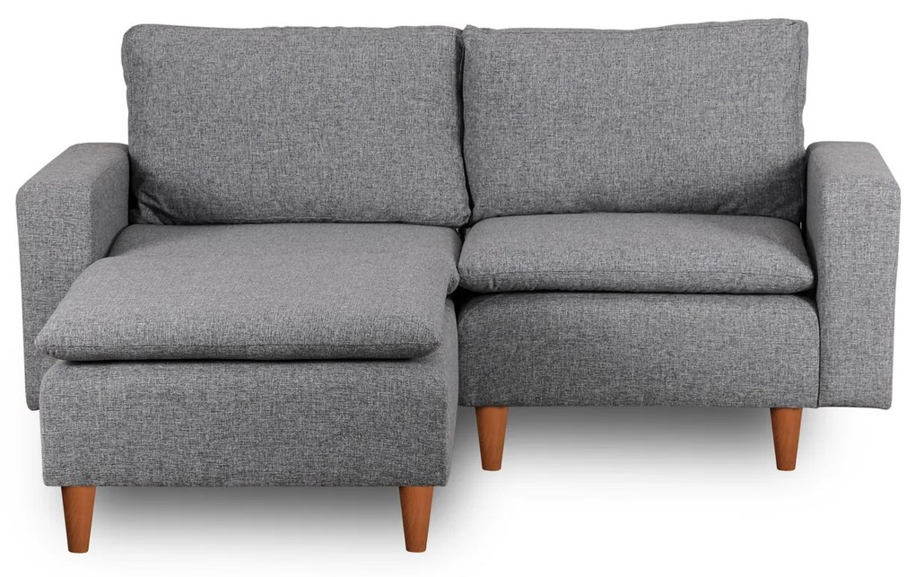 Hanah Home Rohová pohovka LUNGO MINI světle šedá