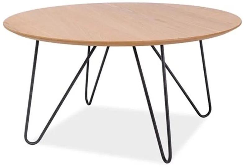 Konferenční stolek s kovou konstrukcí Signal Grena, ⌀ 80 cm