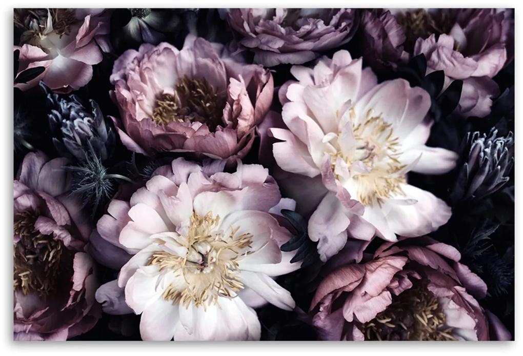 Obraz na plátně, Květinová kytice Vintage Garden - 100x70 cm