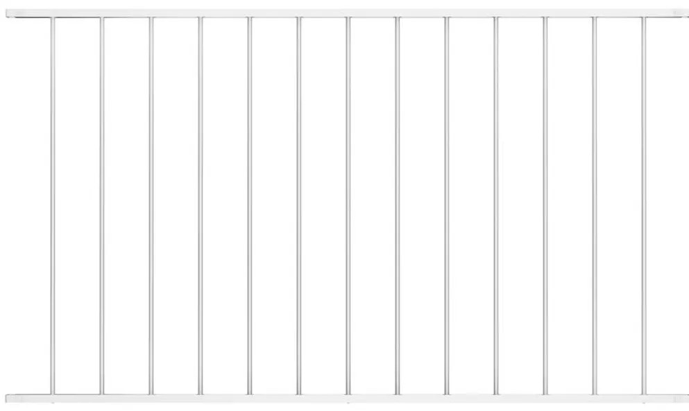 Plotový panel Woerden práškově lakovaná ocel 163x117 cm bílý 145226