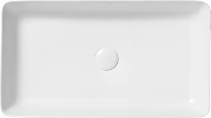 UPTrend Obdélníkové keramické umyvadlo na desku ATHENA MATT WHITE TR41206‑U20, bílá mat