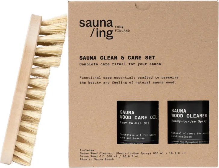 Sada na čištění a péči o saunu sauna/ing