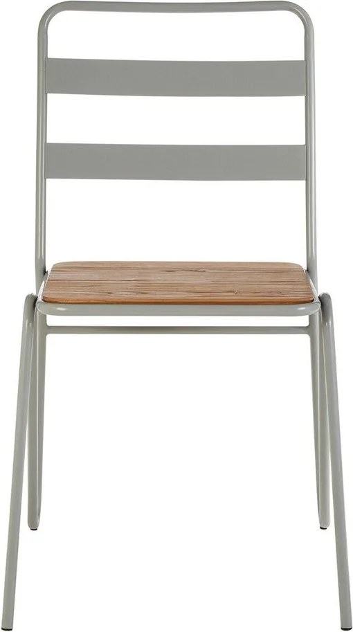 Šedá/v přírodní barvě jídelní židle z jilmového dřeva District – Premier Housewares