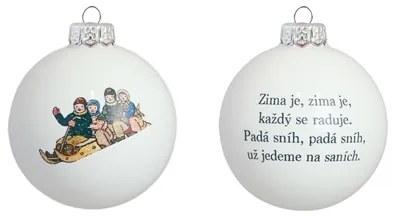 Set 6 vánočních ozdob Josef Lada dětem s říkadly