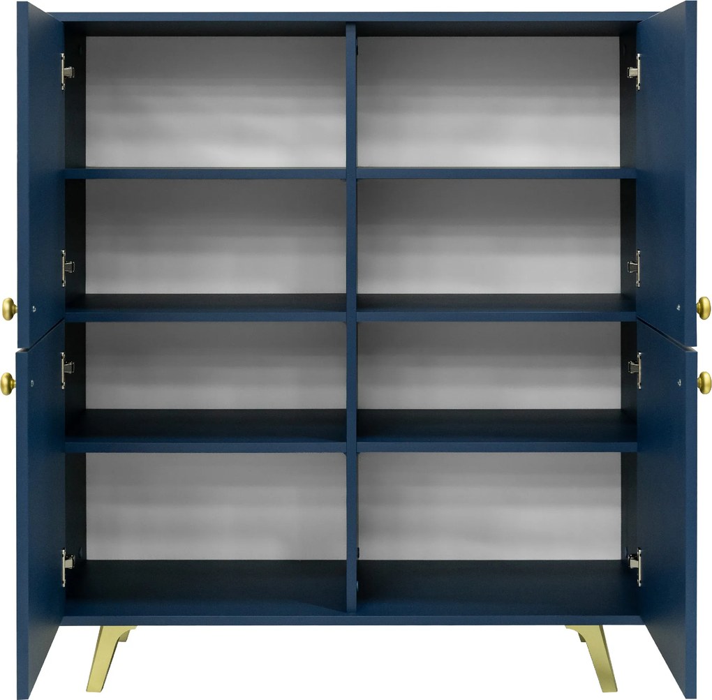 STO Komoda SIENA 4D, 100 cm Námořnická modrá