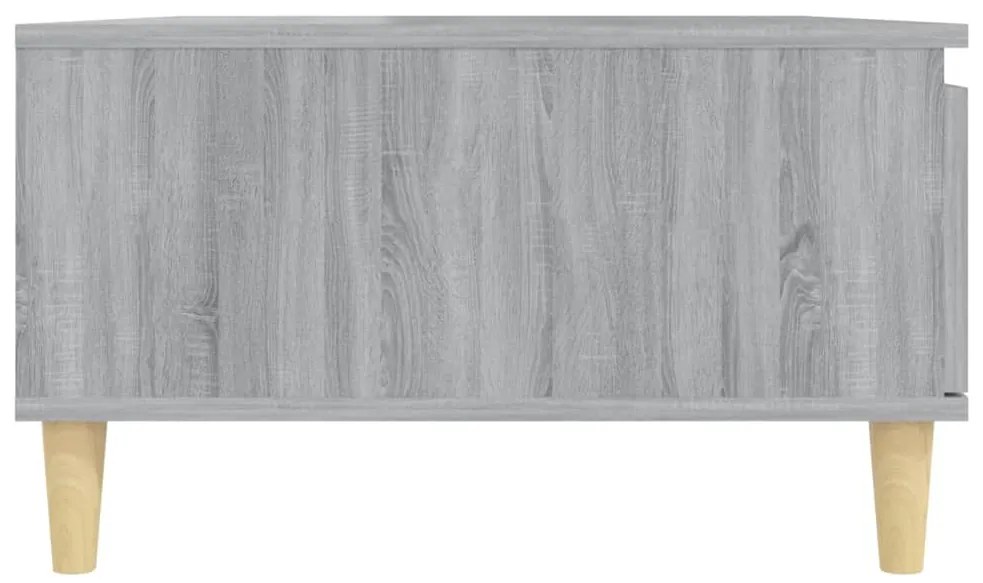 Konferenční stolek šedý sonoma 90 x 60 x 35 cm dřevotříska - Default Title