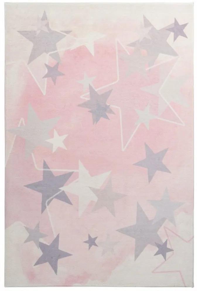 Obsession koberce Dětský kusový koberec Stars 410 pink ROZMĚR: 120x170