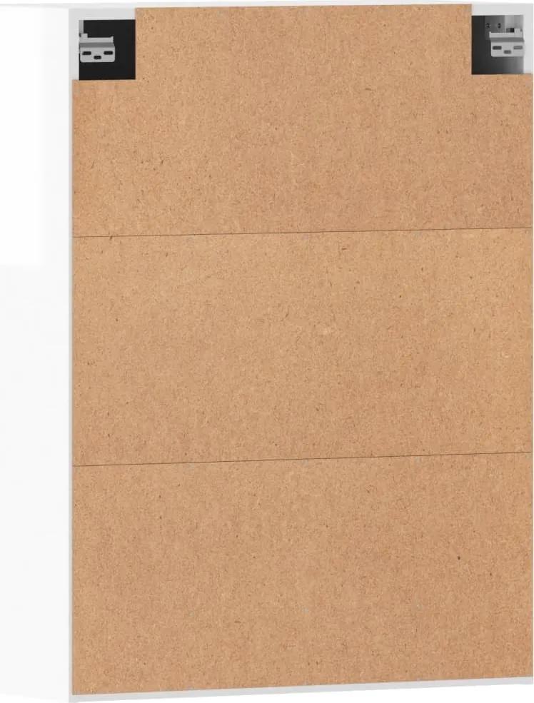 vidaXL Nástěnné skříňky 2 ks kompozitní dřevo [3197989] Barva: bílá s vysokým leskem