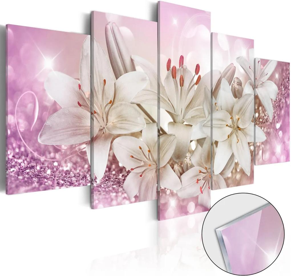 Obraz na akrylátovém skle - Pink Courtship [Glass] - 100x50