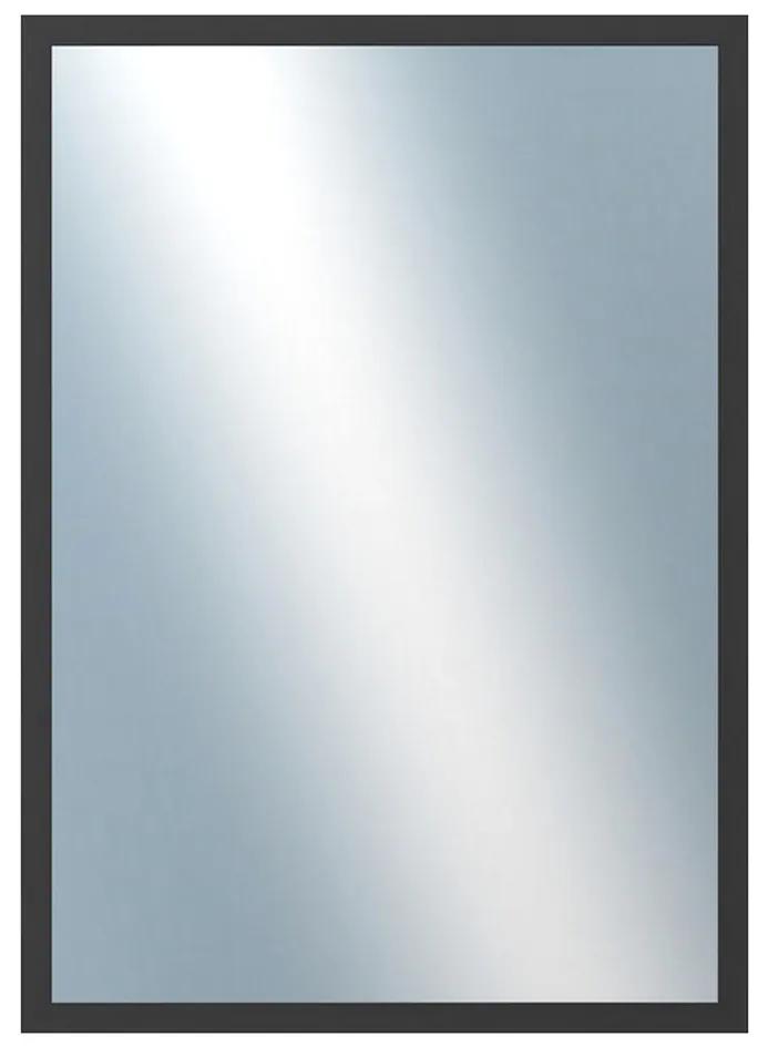 DANTIK - Zarámované zrcadlo - rozměr s rámem cca 50x70 cm z lišty Hliník černá | P05-021 (7005021)