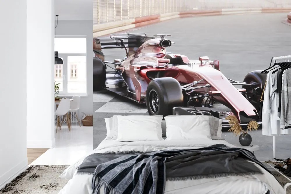 Fototapeta Vůz F1 Na Startovní Čáře Hladký vinyl 254x184