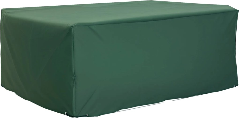 Ochranný obal na zahradní nábytek Outsunny 222x155x67 cm, voděodolný, UV-odolný, prachuvzdorný, ochranný obal na terasu a patio, tmavě zelená | Aosom