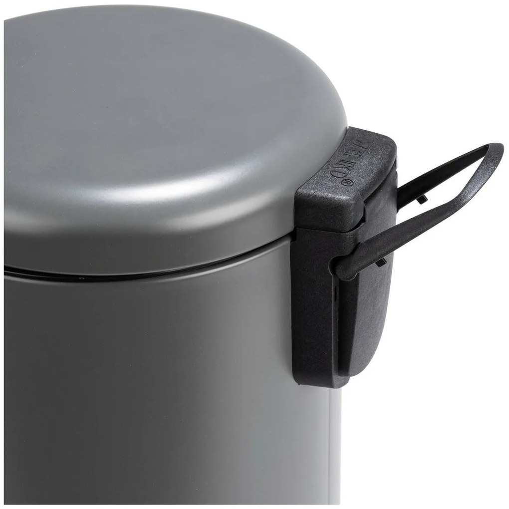 Wenko Pedálový odpadkový koš Leman 3 l, šedá, 3 l