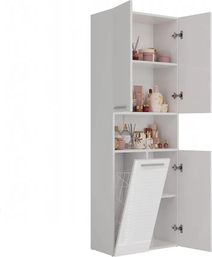 TPS Koupelnová skříňka NEL DK 1K 60 cm, Bílý lesk