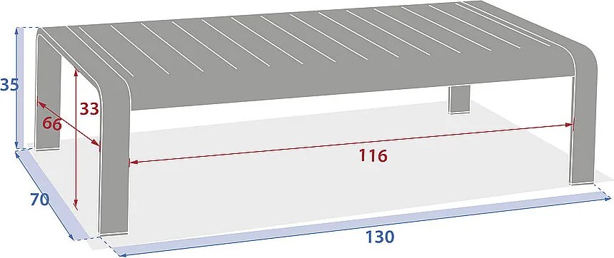 DEOKORK Hliníková sestava ISABELLA pro 7 osob (olivová)