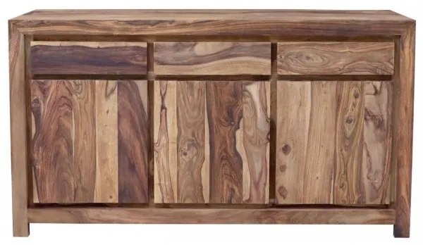 Indický nábytek - Komoda Tara 140x90x45 z indického masivu palisandr Světle medová