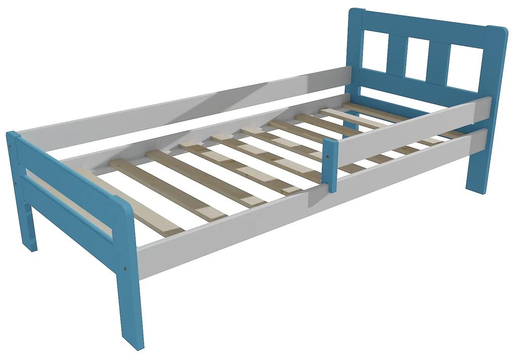 Vomaks Dětská postel se zábranou VMK010C KIDS Rozměr: 140 x 200 cm, Barva: barva bílá